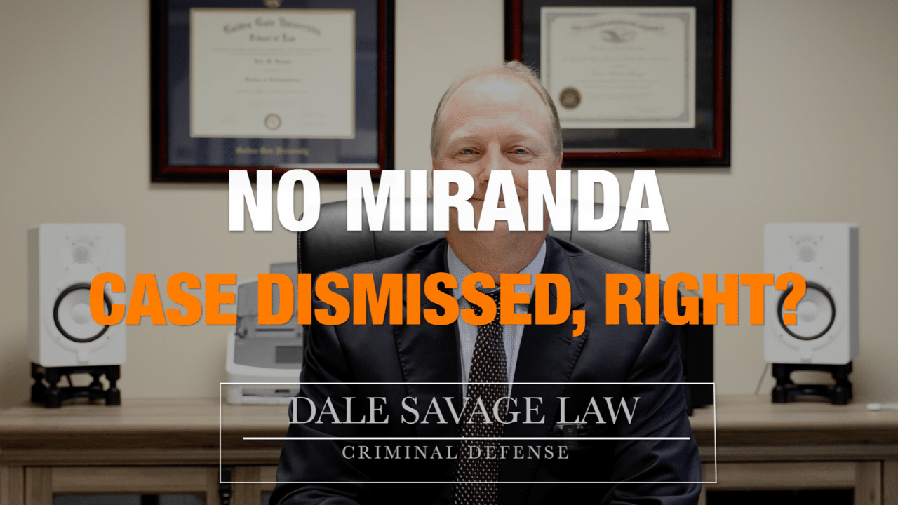 No Miranda Warnings | Charleston Criminal Defense Attorney, SC